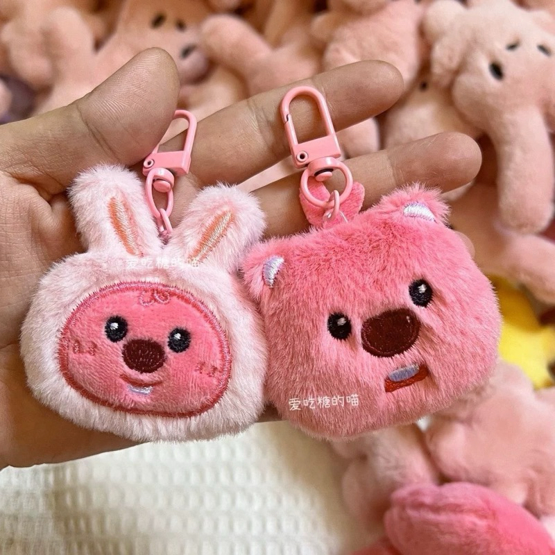 Jual [GH] Zanmang Loopy Square Keychain - Gantungan kunci piggy pipi ...