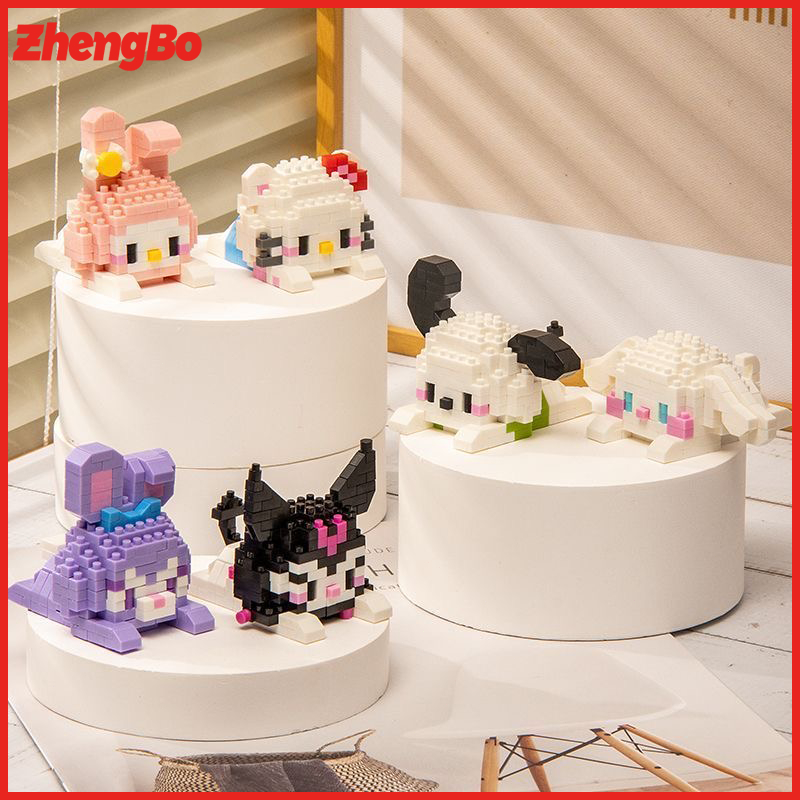 Jual ZhengBo Mainan Bricks karakter DIY Nano Block Sanrio Kuromi Mainan ...