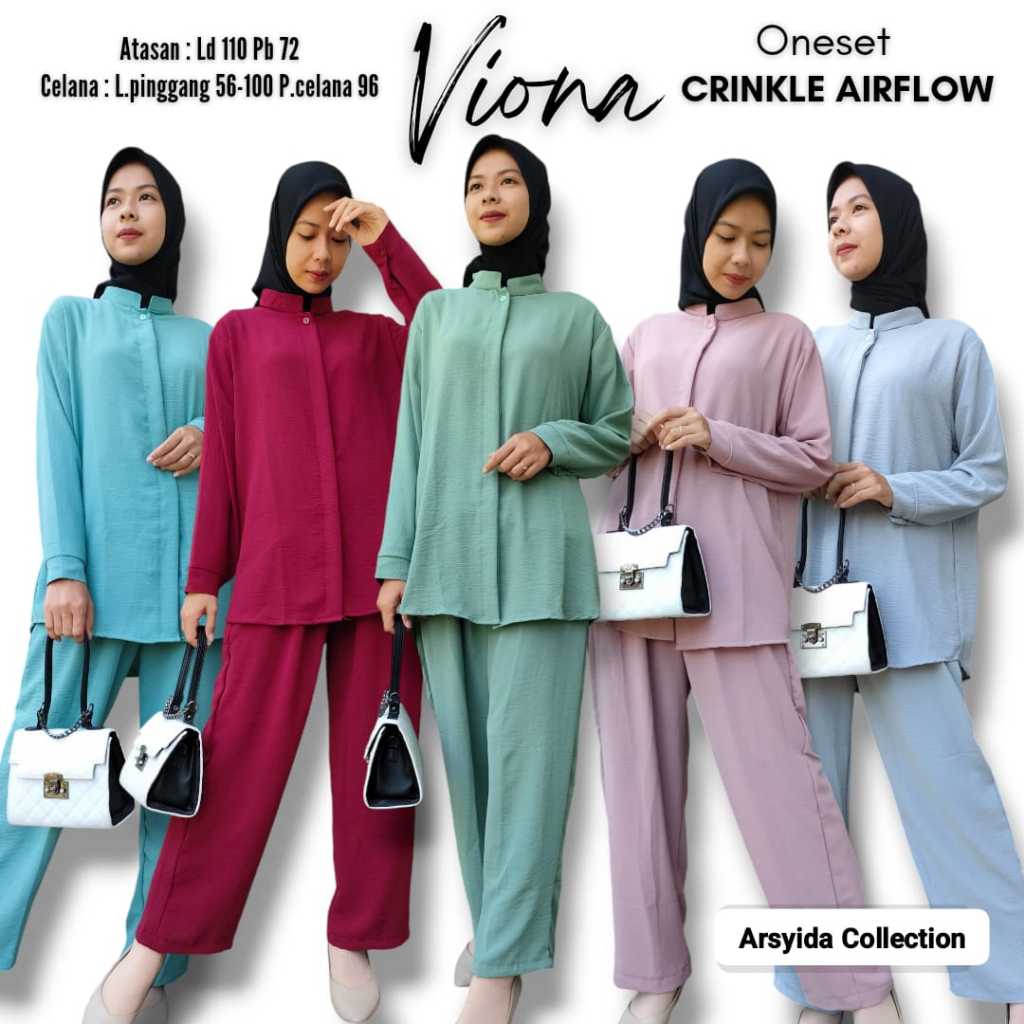 Jual Setcel Polos Crinkle Airflow /Setcel Listy Polos / Setcel Crinkle ...