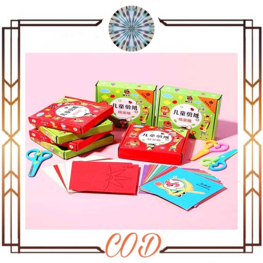 Jual (COD) Paper Cut Activity, Mainan Menggunting, Mainan Montessori ...