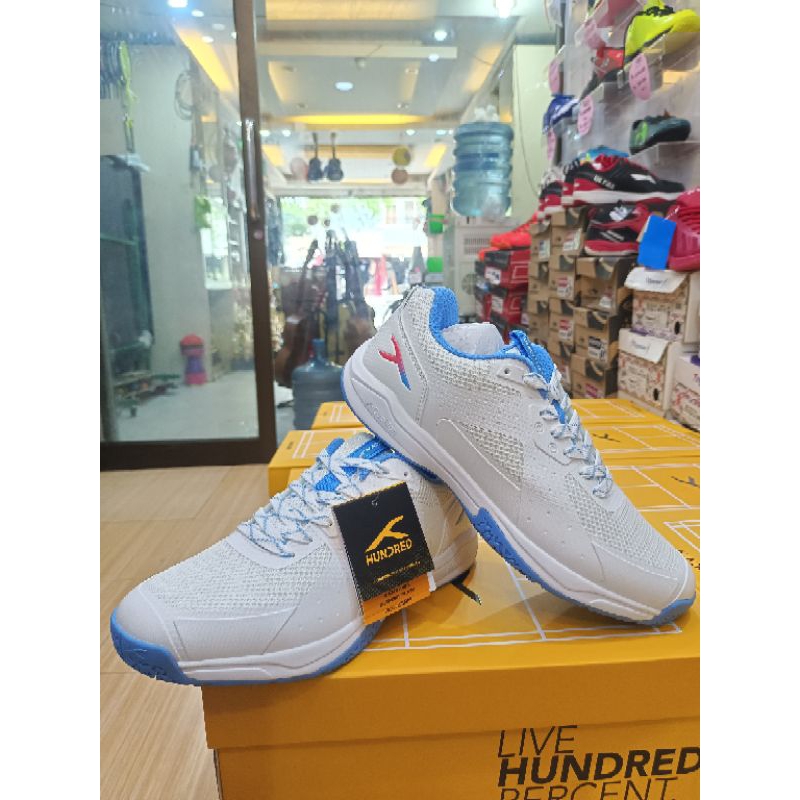 Jual sepatu badminton HUNDRED original.VELOCITY | Shopee Indonesia