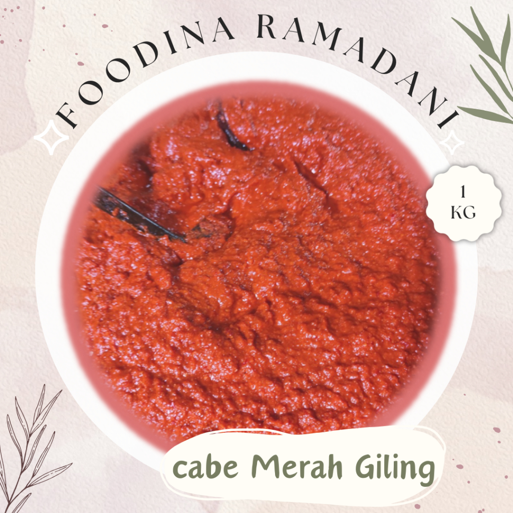 Jual CABE MERAH Giling Halus - Red Chili Fresh [ 1.000gr ] Harga Per KG ...