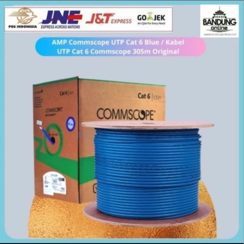 Jual Commscope AMP Kabel LAN UTP Cat6 Original | Shopee Indonesia