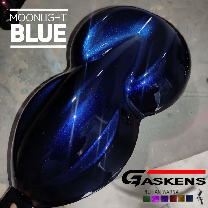 Jual CAT MOONLIGHT BLUE PU 250ML | BLACK BLUE | CAT DUCO PU | COCOK ...