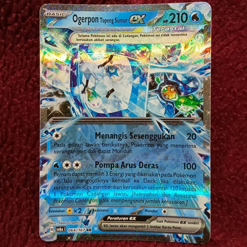 Jual Ogerpon Topeng Sumur EX RR Terastal sv6s - Pokemon TCG Indonesia foil holo | Shopee Indonesia
