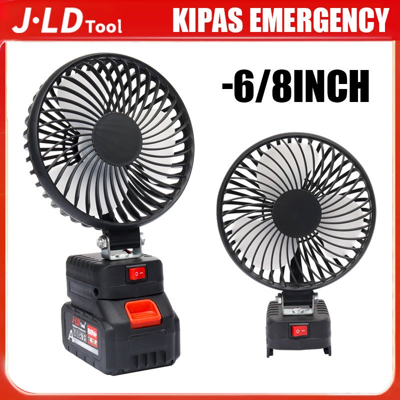 Jual J.LD Kipas Listrik Camping Mini Fan 6inch/8inch Kipas Emergency ...