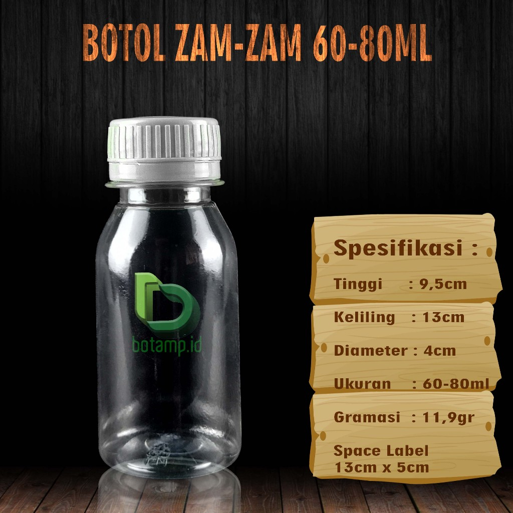 Jual Botol Zam Zam 60ml LN | Botol Plastik Jelly | Shopee Indonesia