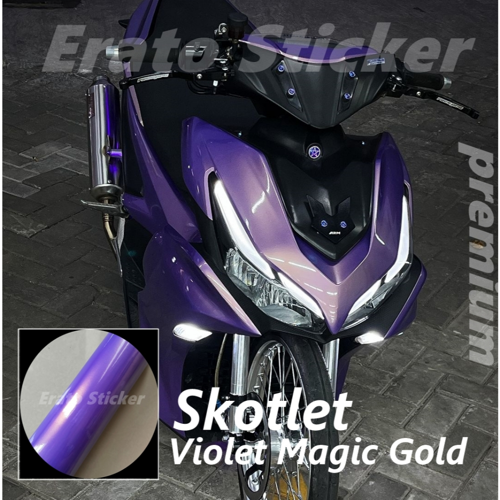 Jual Skotlet stiker motor ungu lembayung stiker motor violet lembayung ...