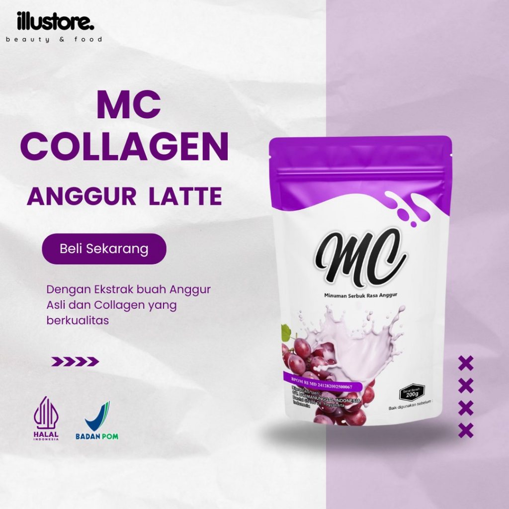 Jual Minuman Serbuk Kolagen Rasa Anggur Latte | Shopee Indonesia