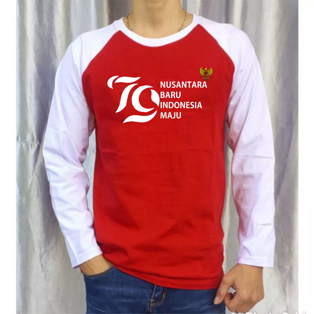 Jual KAOS Dewasa RAGLAN HUT KE 79 RI KEMERDEKAAN 17 Agustus 2024 Keren ...