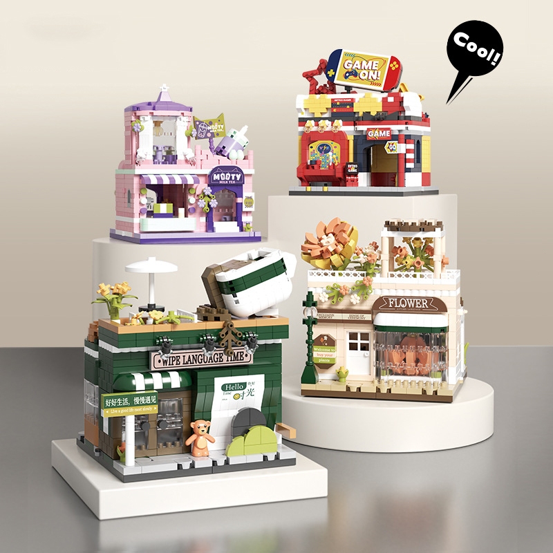 Jual Block City Bricks Rumah Mini Handcraft Rumah-rumahan Street View ...