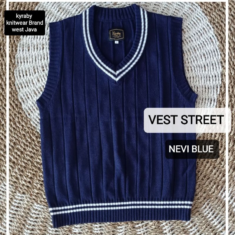 Jual VEST KNIT RAJUT CUSTOM Logo Bordir komputer di dada depan | Shopee ...
