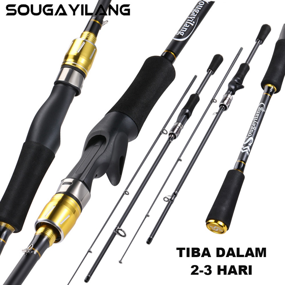 Jual Sougayilang joran pancing 1.8/2.1m 2 bagian joran casting joran spining joran fiber joran ...