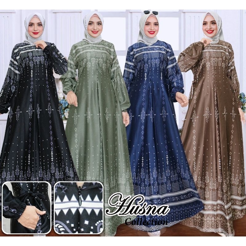 Jual Gamis Silk Premium - Gamis Silk Motif - Gamis Wanita Muslimah ...