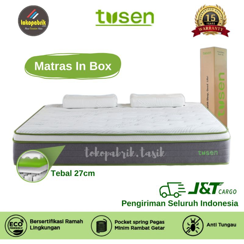 Jual Tusen Springbed Tebal 27 cm - Kasur Spring Bed Tusen TUM 01 ...