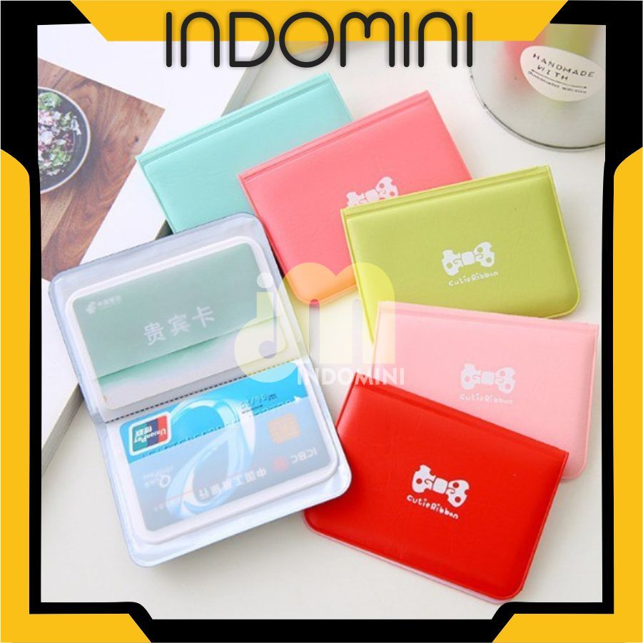 Jual INDOMINI Dompet Kartu Cutie Ribbon / Dompet ID Card / ID Card ...