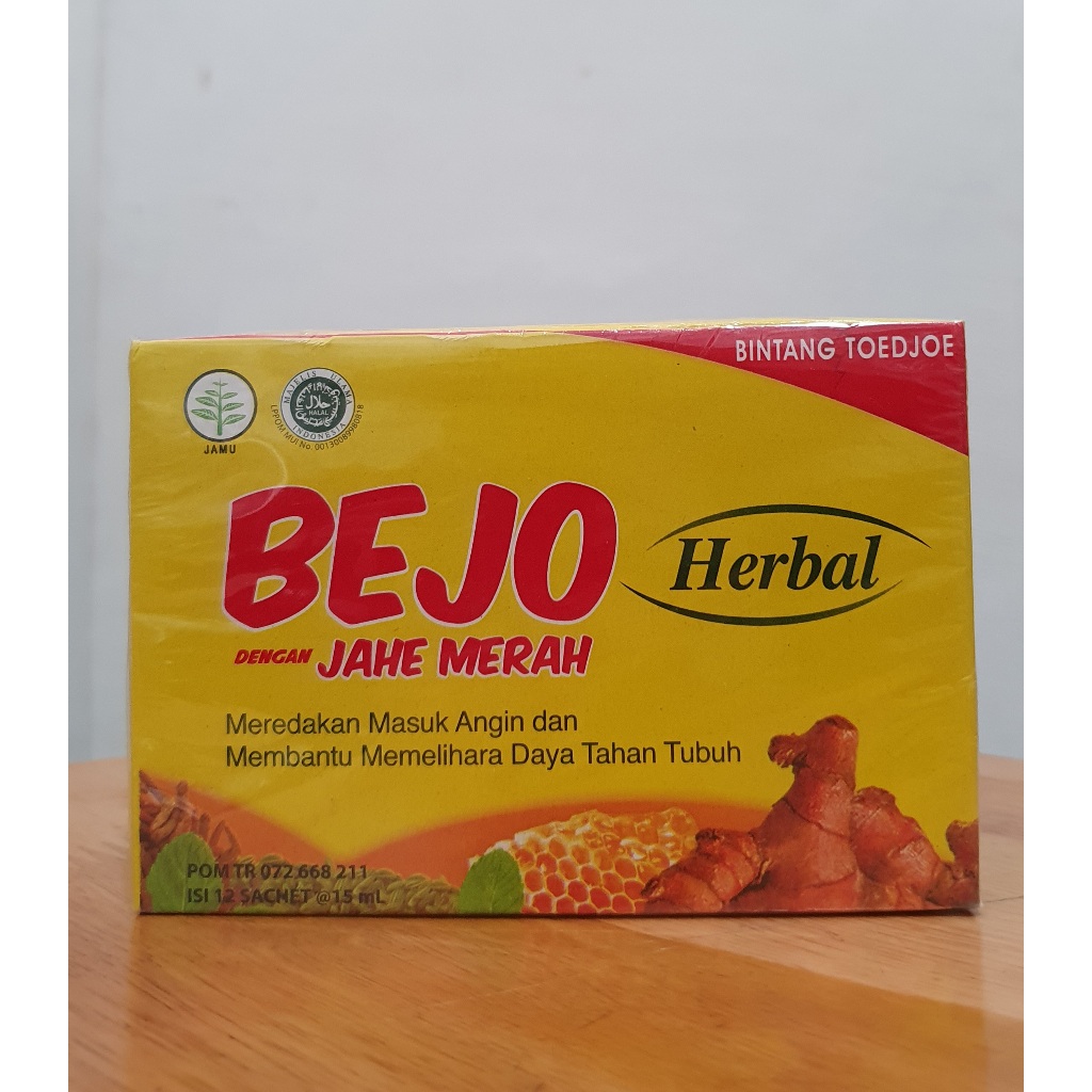 Jual Bejo Jahe Merah Sachet 1 Pack (12 Sachet) | Shopee Indonesia