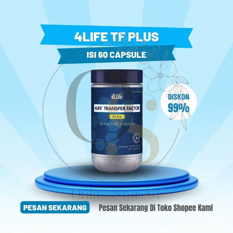 Jual 4Life Transfer Factor Plus 1 Botol Isi 60 Kapsul - 4LIFE TF PLUS ...