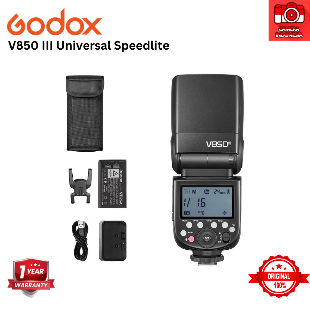 Jual Godox V850 III HSS Universal Camera Flash Speedlite Ving V850III ...