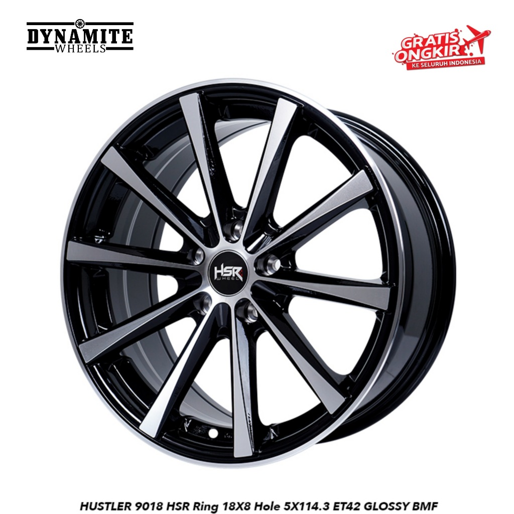 Jual Velg Racing Ring 18 HSR Wheels Hustler JD9018 R18 Lobang Pcd 5 x ...