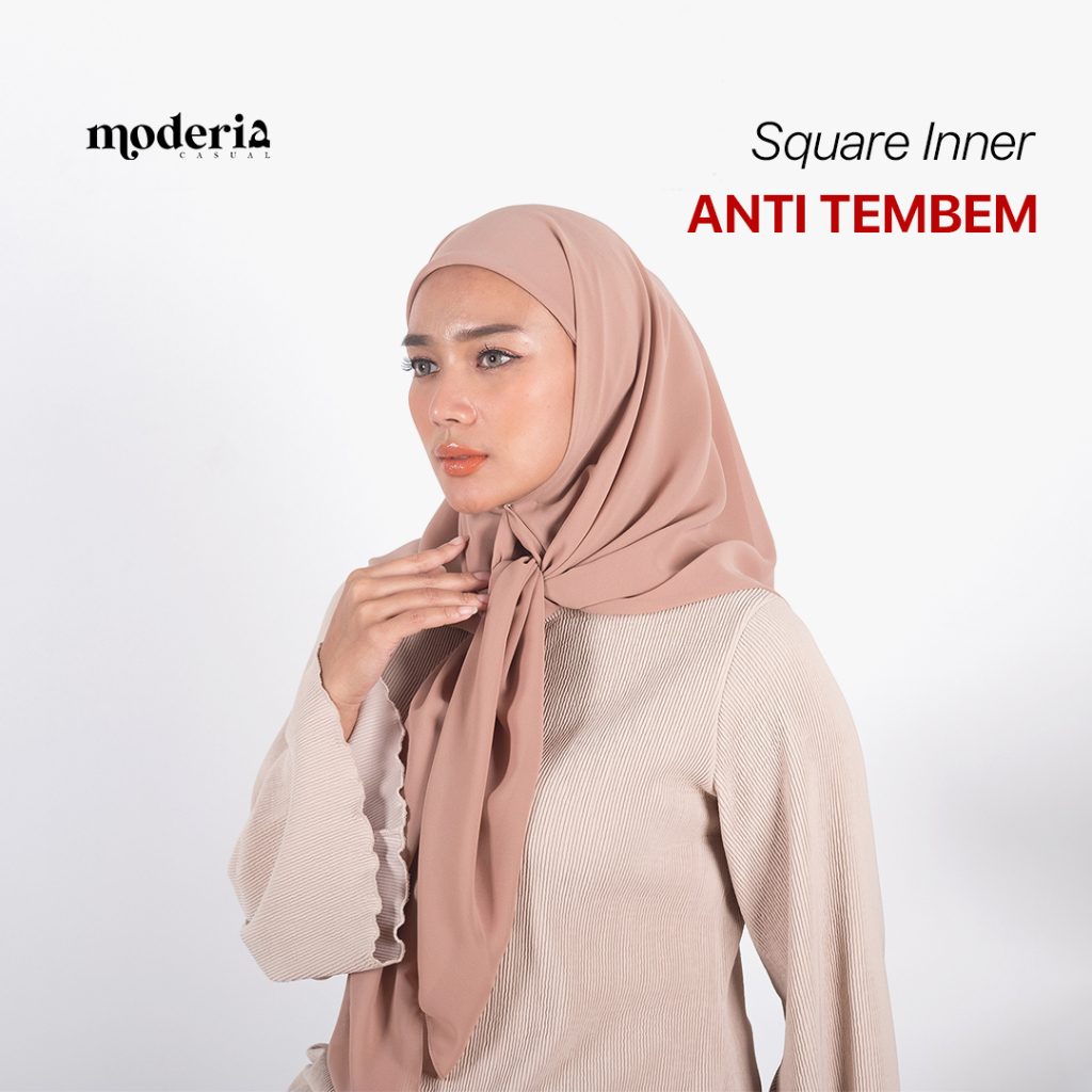 Jual Moderia Square Inner 2 in 1 / Kerudung Segi Empat Instan Premium ...