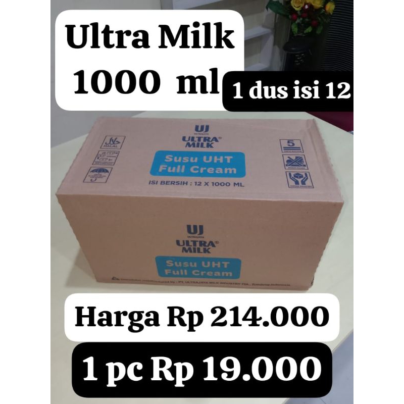 Jual GrapeMilk, Susu Sapi Uht Ultra Milk Full cream dan cokelat 1 dus ...