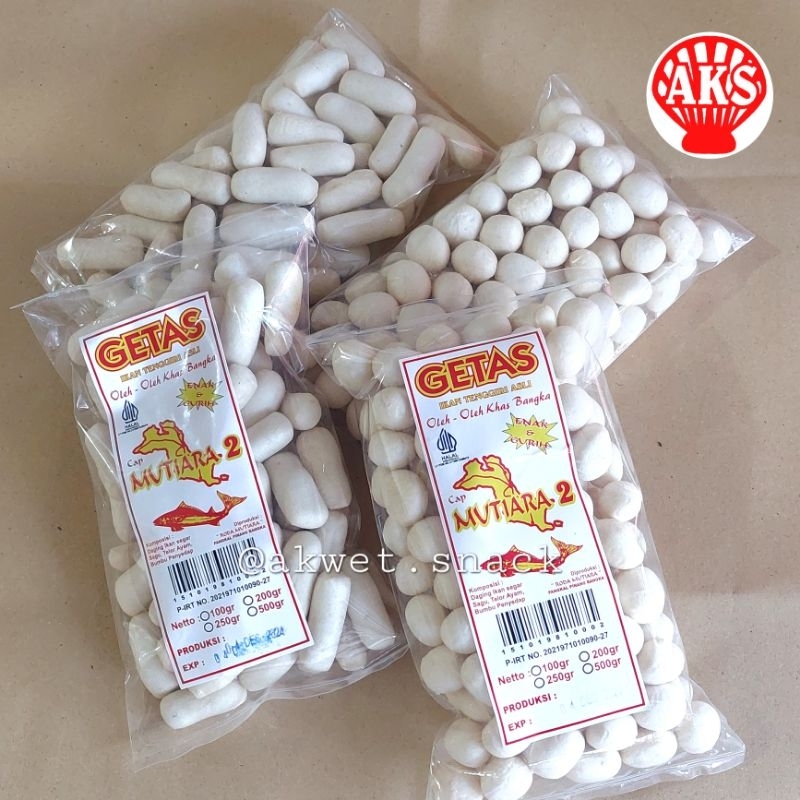 Jual Akwet Snack | Getas ikan Mutiara 2 (100gr) makanan khas Bangka ...