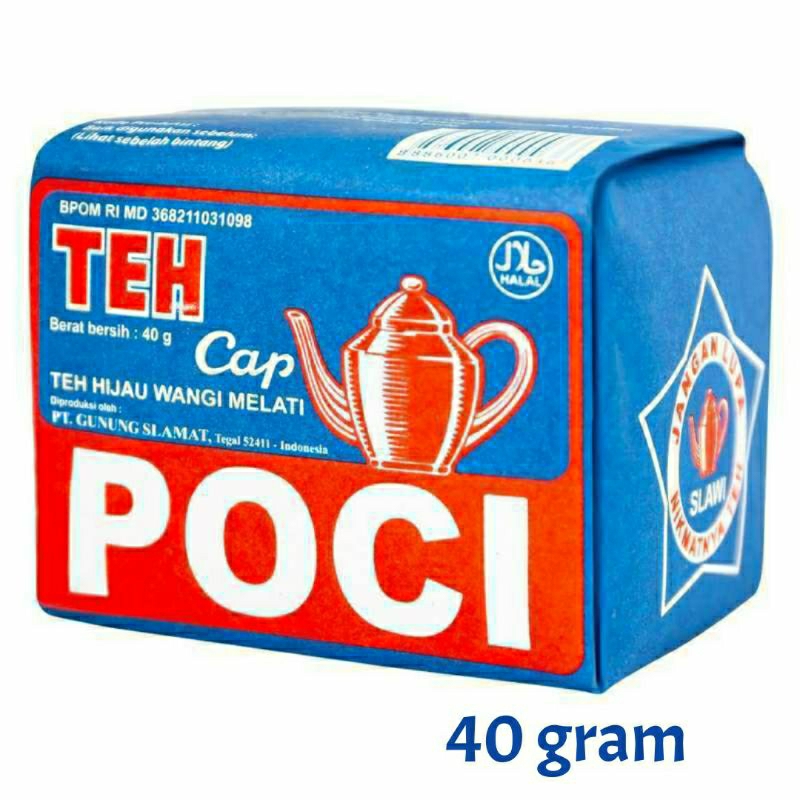 Jual Teh Poci Kemasan kertas Biru 40 gram | Shopee Indonesia