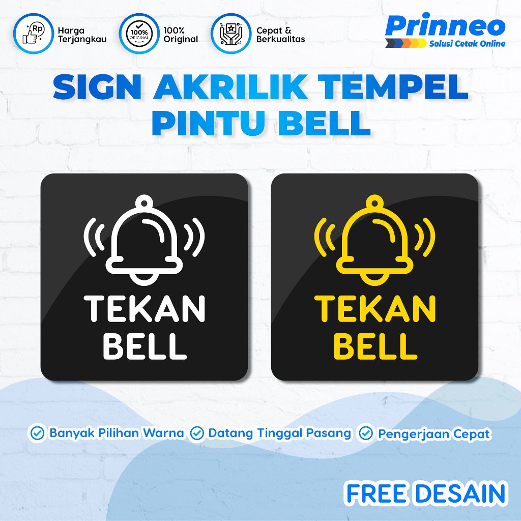 Jual BEL RUMAH, TULISAN BELL RUMAH, SIGN BELL RUMAH AKRILIK, AKRILIK ...