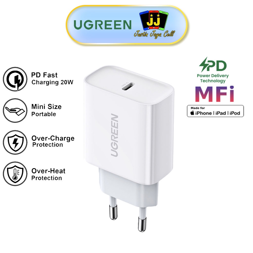 Jual UGREEN Charger iPhone MFi PD Type-C to Lightning Fast Charging 20W Garansi Resmi Ugreen ...
