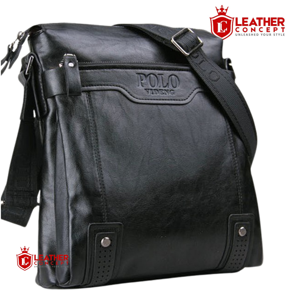 Jual LEATHER CONCEPT Tas Selempang Kulit Polo Tas Polo Pria Tas Kulit ...