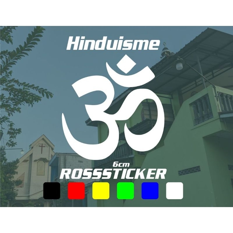 Jual cutting sticker hinduisme, logo rohani, sticker cutting kaca mobil ...