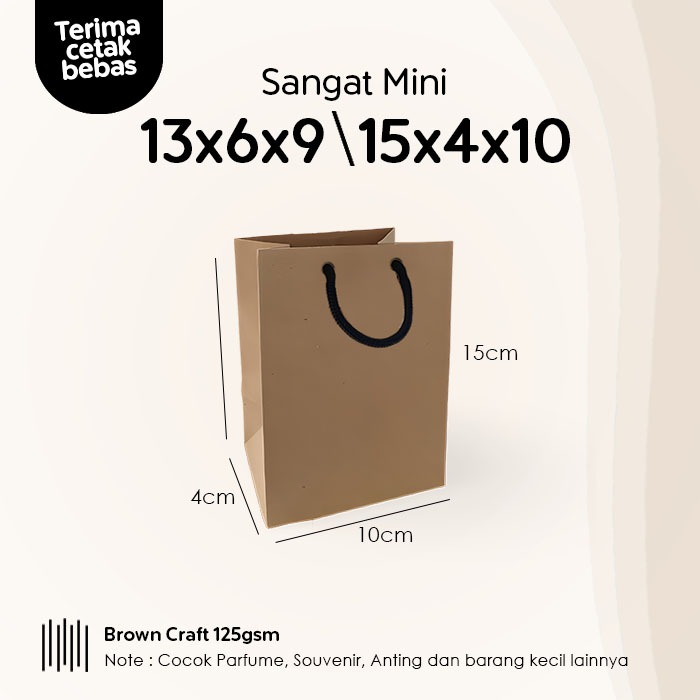 Jual (Mini) Paper Bag Coklat 2 Ukuran (Mini) Paper Bag Coklat 2 Ukuran ...