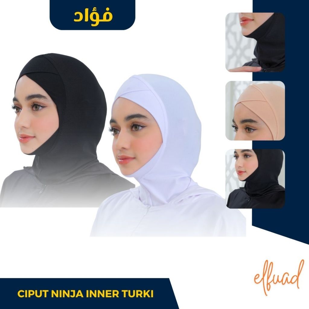 Jual Elfuad Store Ciput Ninja Turki Inner Dagu Premium Perlengkapan ...