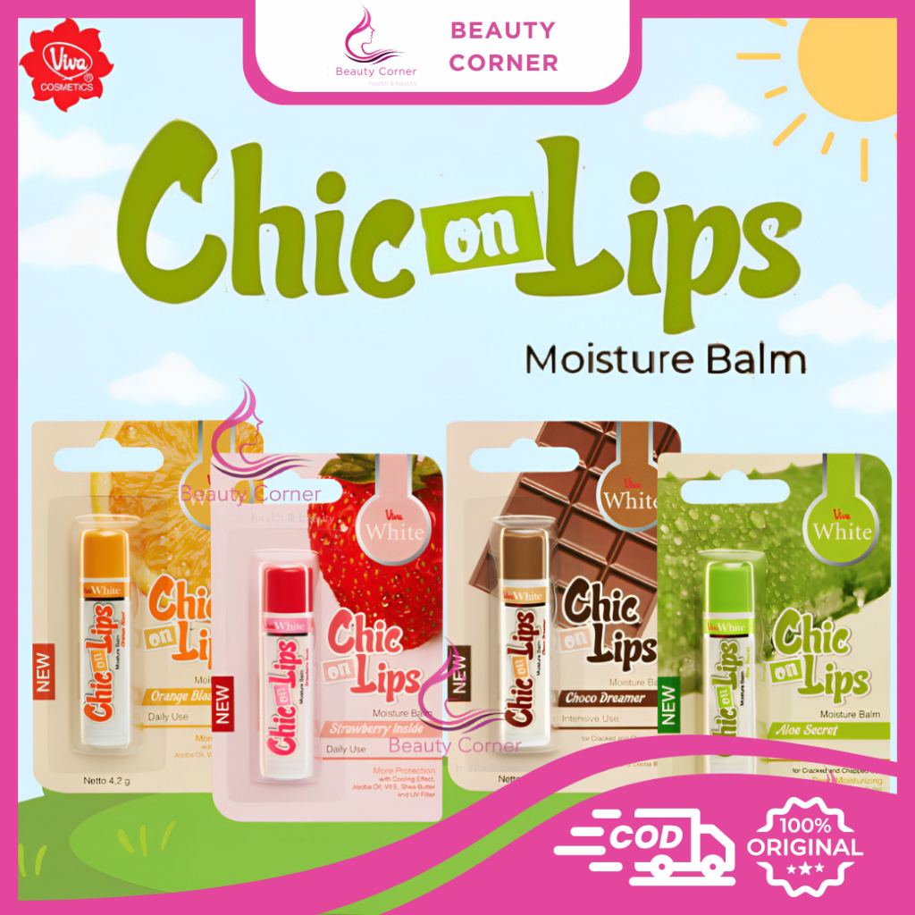 Jual VIVA White Moisture Balm Chic On Lips | Shopee Indonesia