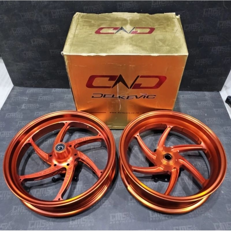 Jual Velg DND Delkevic Casting CNC Yamaha Xmax Old Dan New Orange ...