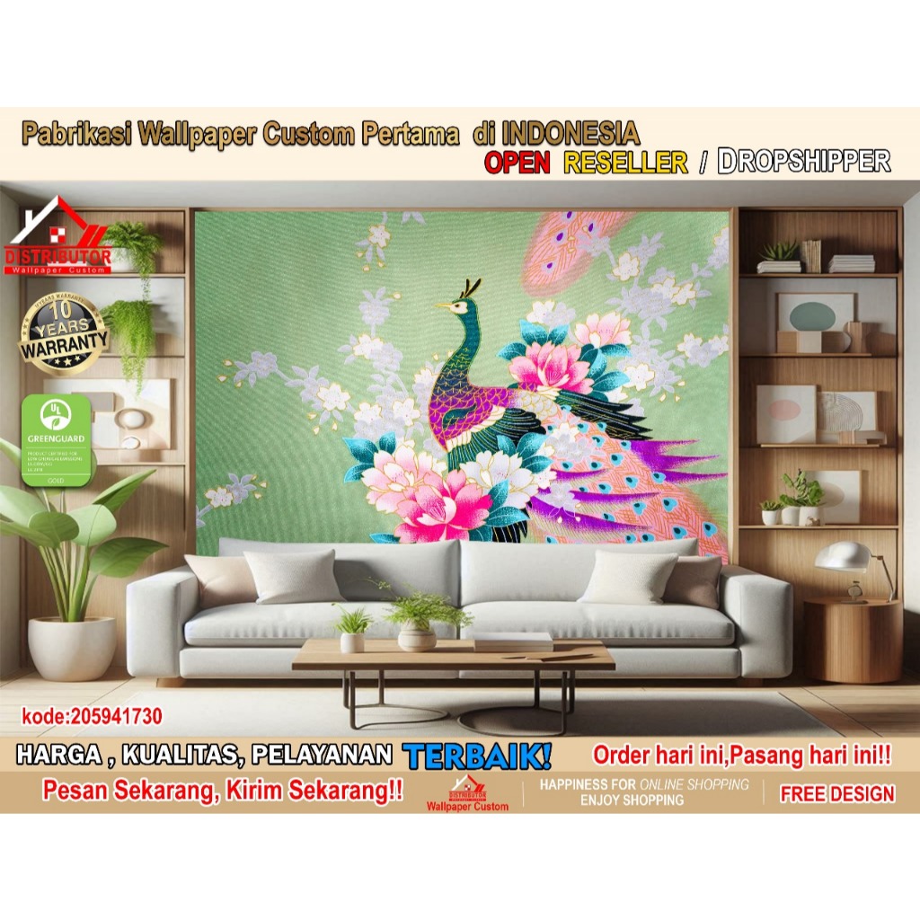 Jual Wallpaper Custom 3D Tema Mural | Wallpaper Ruang Tamu | Wallpaper ...