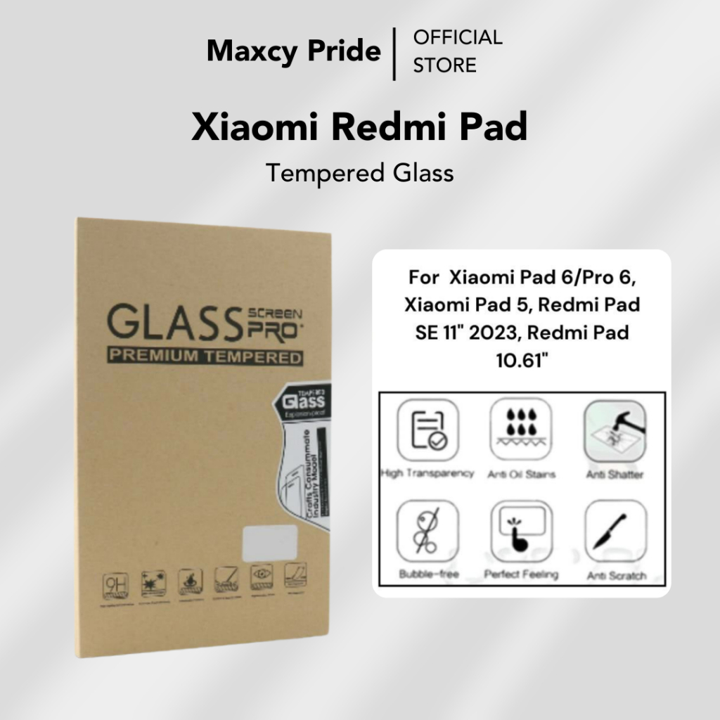 Jual Tempered Glass Xiaomi Redmi Pad SE 2023 /10.61 Mi Pad 6 Mipad 5/5 ...