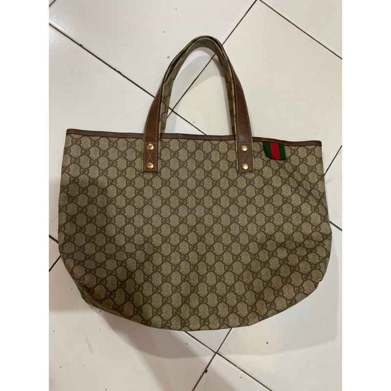 Jual GUCCI TOTE BAG PRELOVED SECOND AUTHENTIC ORIGINAL | Shopee Indonesia