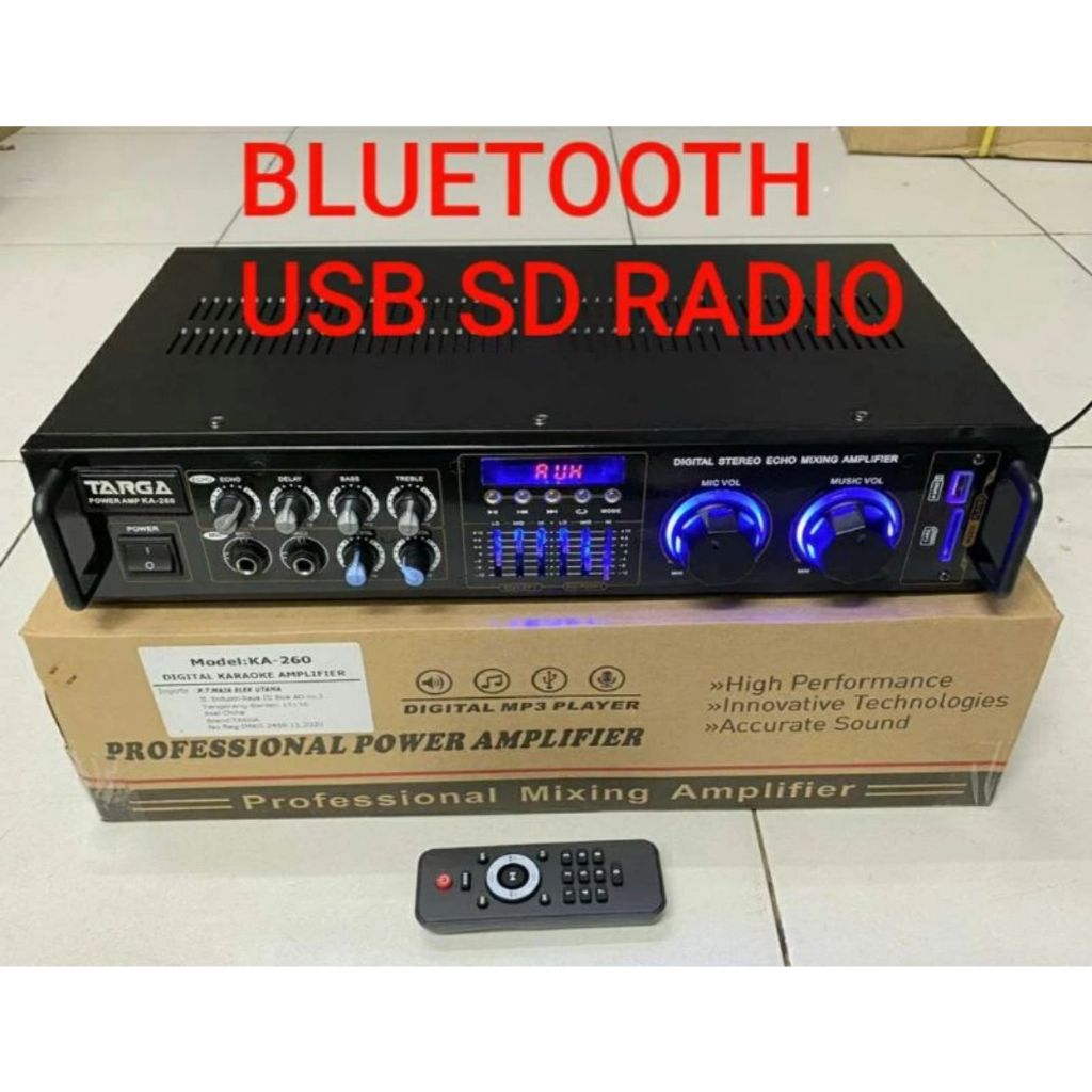 Jual Ampli Targa KA 260 BluetoothEqualier Original Amplifier Targa ...