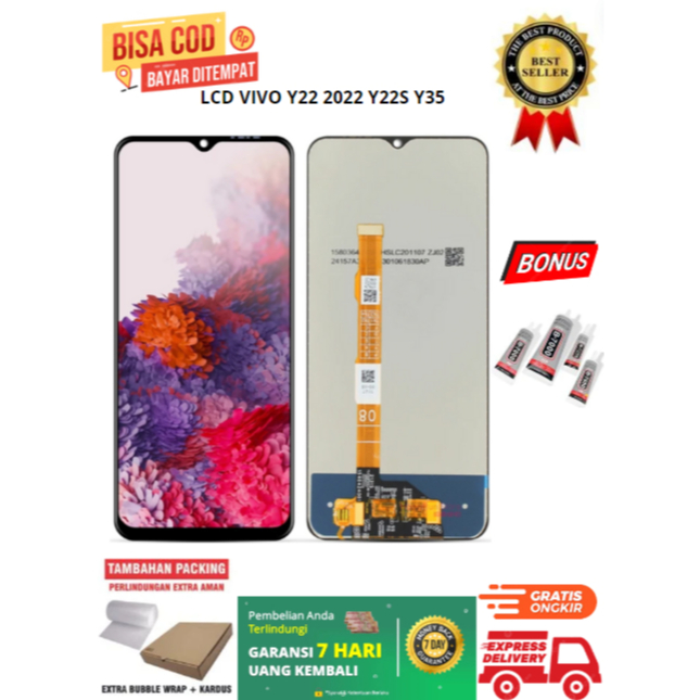 Jual LCD VIVO Y22 2022 Y22S Y35 FULLSET TOUCHSCREEN ORIGINAL | Shopee Indonesia