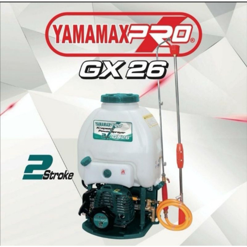 Jual YAMAMAX PRO GX 26 Mesin Knapsack Power Sprayer 2 Tak Mesin Semprot Hama GX26 2Tak | Shopee ...