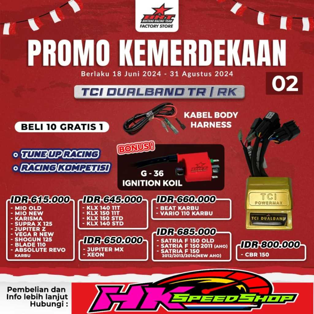 Jual TCI BRT POWERMAX IMAX 3 SUPER DUALBAND SUPER PRO SHOGUN 110 ...