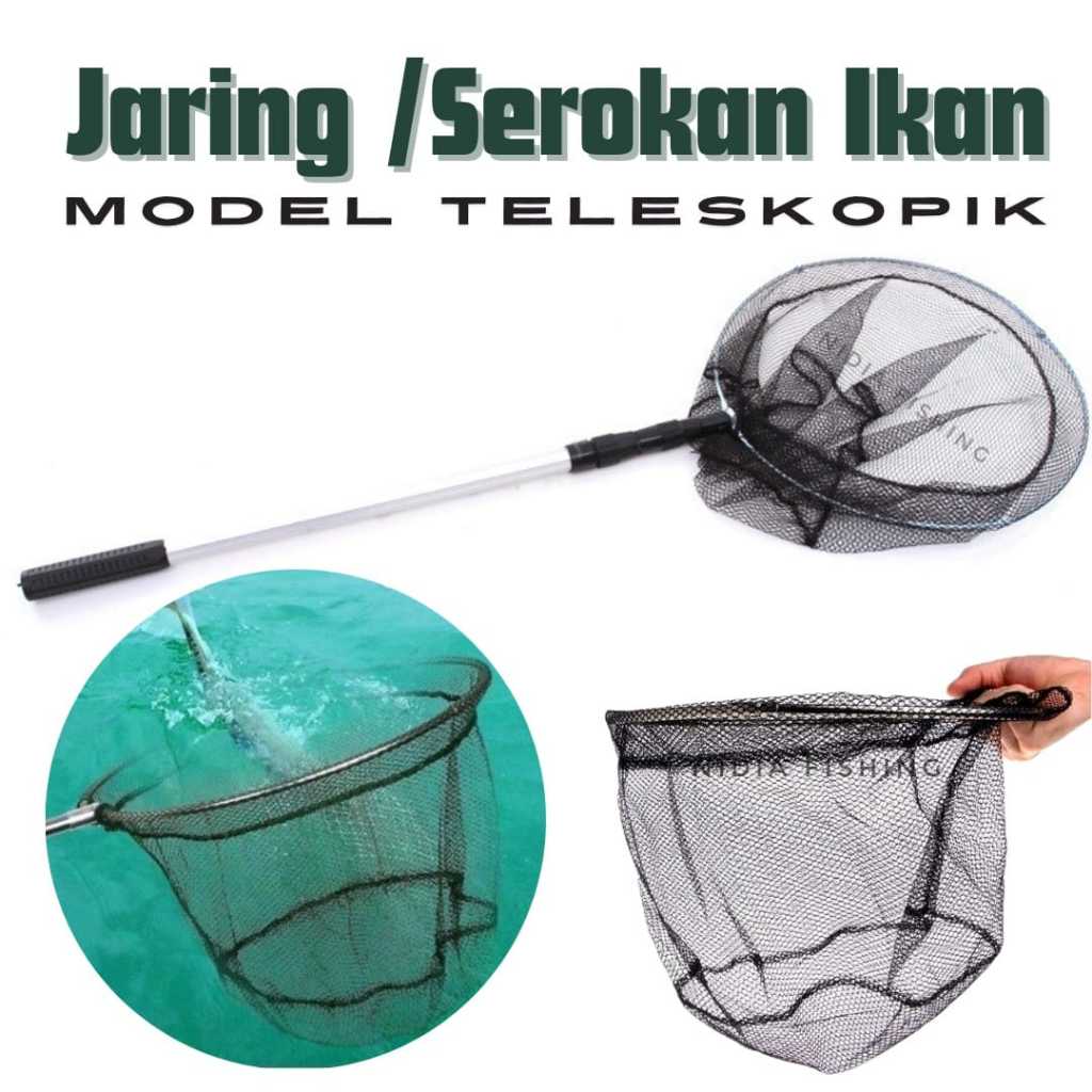 Jual Jaring Ikan Lipat Portable | Serokan Ikan Teleskopik | Shopee ...