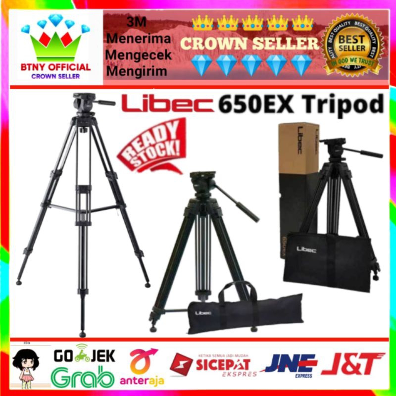 Jual Tripod Libec TH 650 EX Video Tripod System / Libec 650EX | Shopee Indonesia