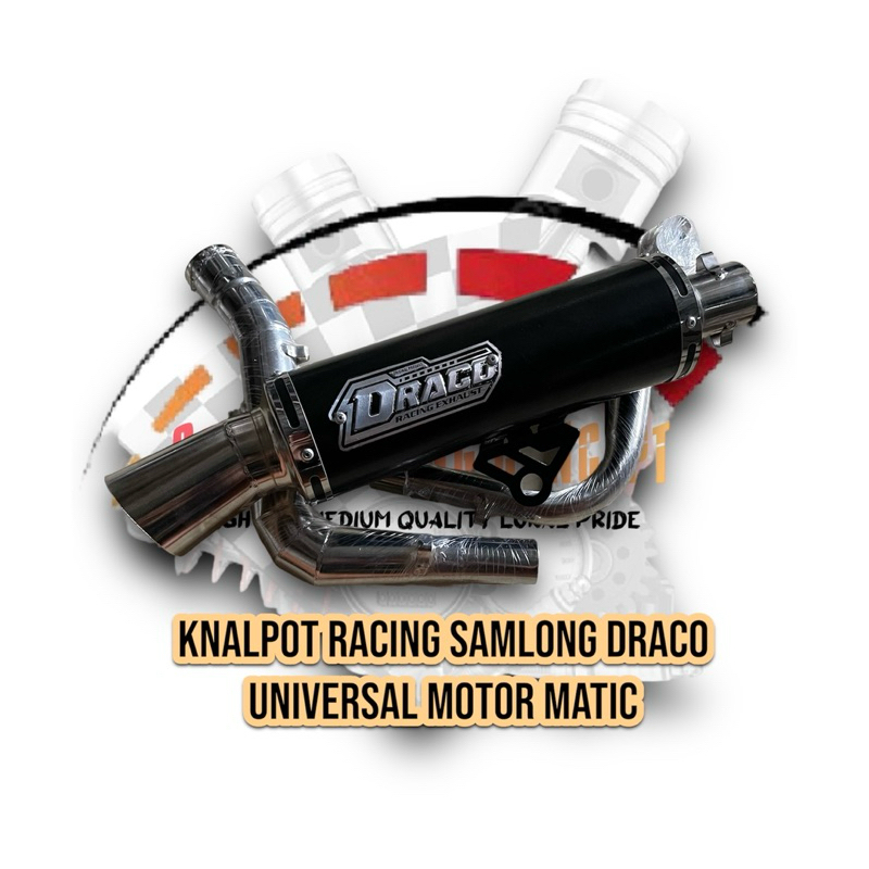 Jual Knalpot Racing Samlong DRACO motor matic beat scoopy mio vario fino spin xeon spacy genio ...