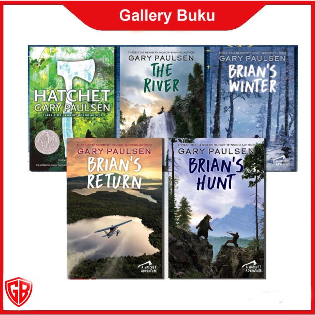 Jual Hatchet - Brian's Saga (5 book series) by Gary Paulsen | Shopee ...