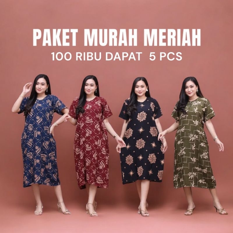 Jual Daster Kancing Depan Bahan Rayon Premium Lengan Pendek Busui ...