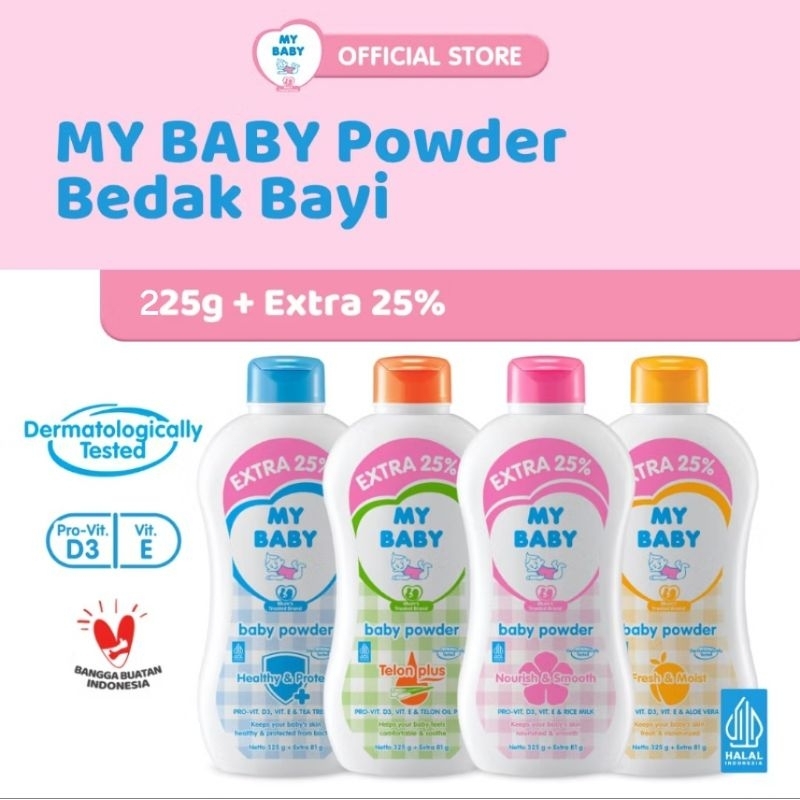 Jual My Baby Powder/ Bedak My Baby 250gr | Shopee Indonesia