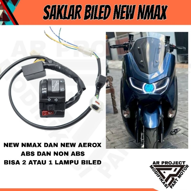 Jual SAKLAR KIRI BILED V2 NEW NMAX 2020 DAN NEW AEROX 2021 / KHUSUS ...